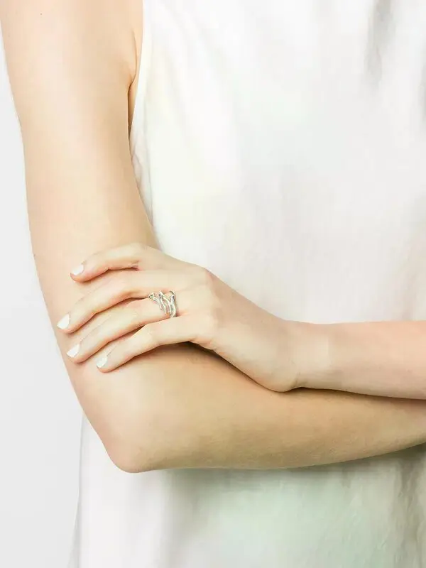 WOUTERS & HENDRIX Voyages Naturalistes Wide-band Ring - Silver