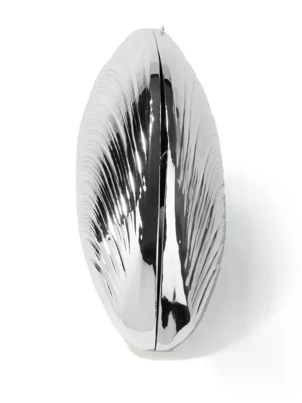 Simkhai Bridget Shell-shaped Clutch - Silver