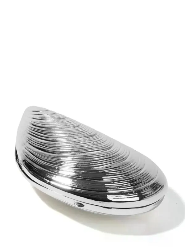 Simkhai Bridget Shell-shaped Clutch - Silver