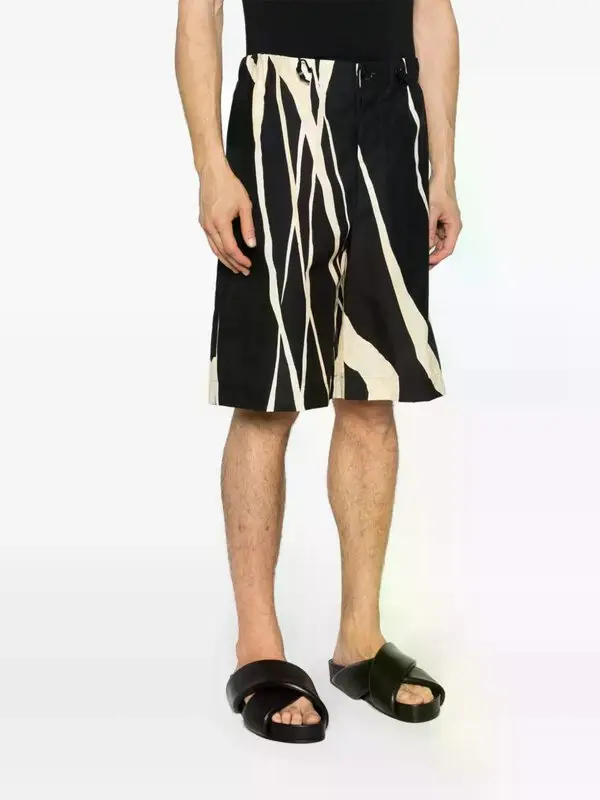 Nanushka Drawstring Cotton-blend Bermuda Shorts