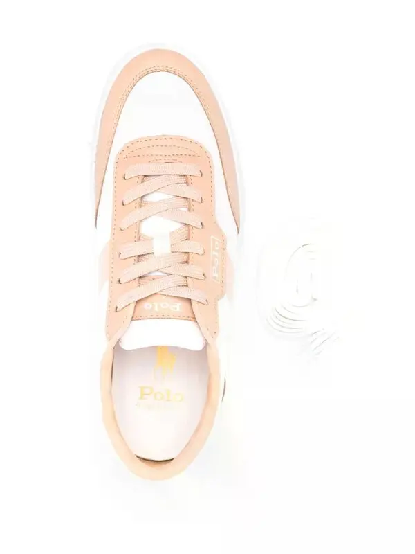 Polo Ralph Lauren Court Logo-debossed Panelled Sneakers