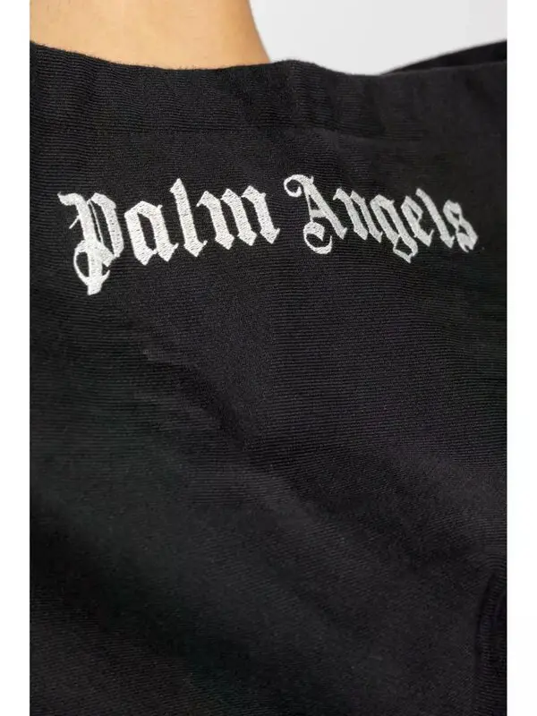 Palm Angels Logo-embroidered Hoodie