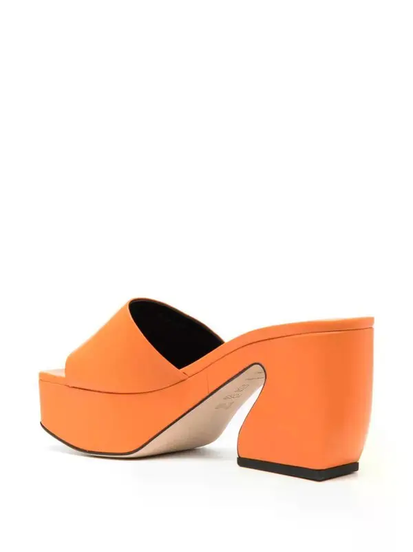 SERGIO ROSSI 95mm Sculptural Heel Sandals