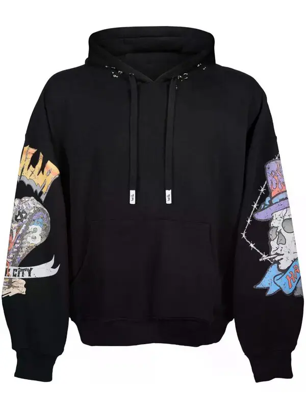 HACULLA. Crown Royale Graphic-print Hoodie - Black