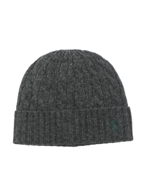 Polo Ralph Lauren Cable Knit Beanie - Grey