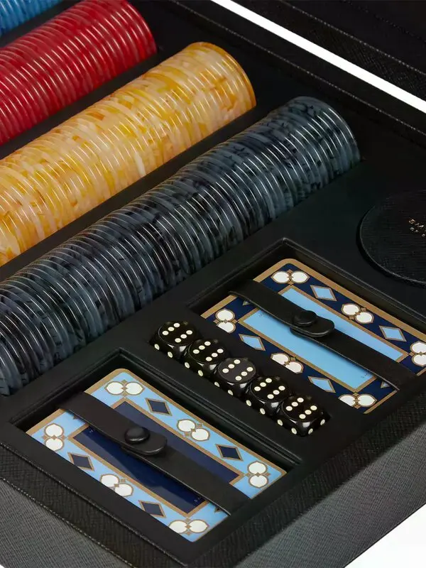 Smythson Panama Poker Set