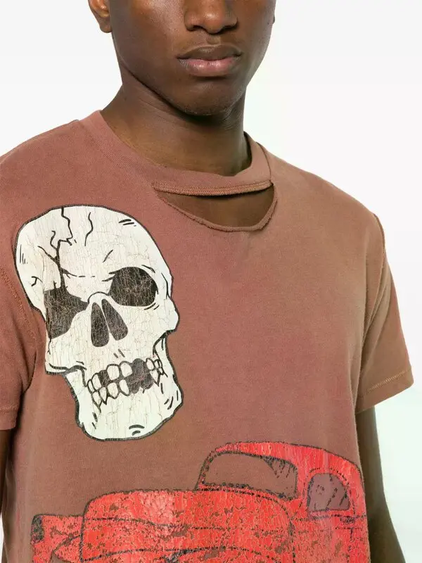 ERL Skull-print Cotton T-shirt