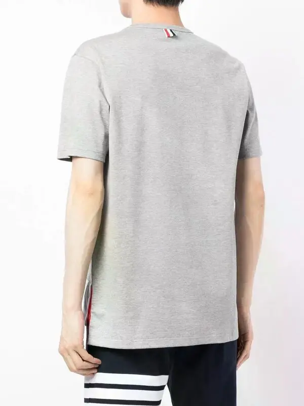 Thom Browne Pocket Cotton T-shirt - Grey