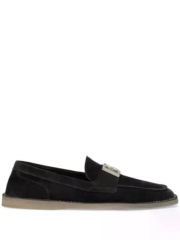 Dolce & Gabbana Suede Loafers With Dg Logo