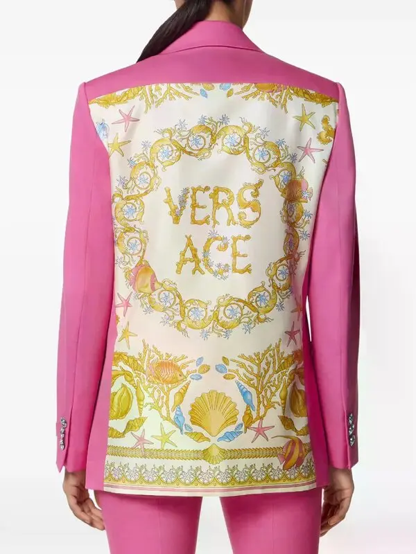 Versace Underwater Barocco Boxy Blazer