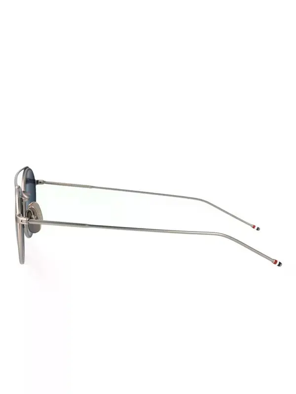 Thom Browne Titanium Round Frame Sunglasses