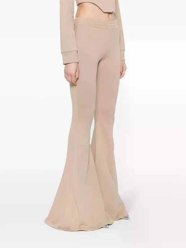 Giuseppe Di Morabito Flared Jersey Trousers - Neutrals