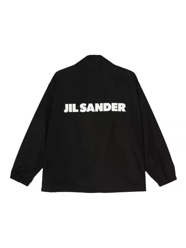 JIL SANDER Logo Print Jacket - Black