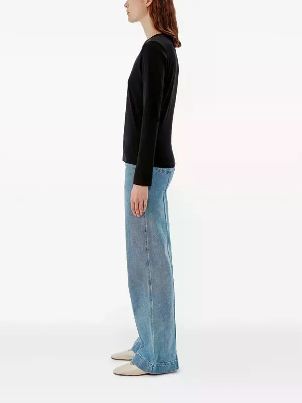 Another Tomorrow Crew Neck Long Sleeve T-shirt