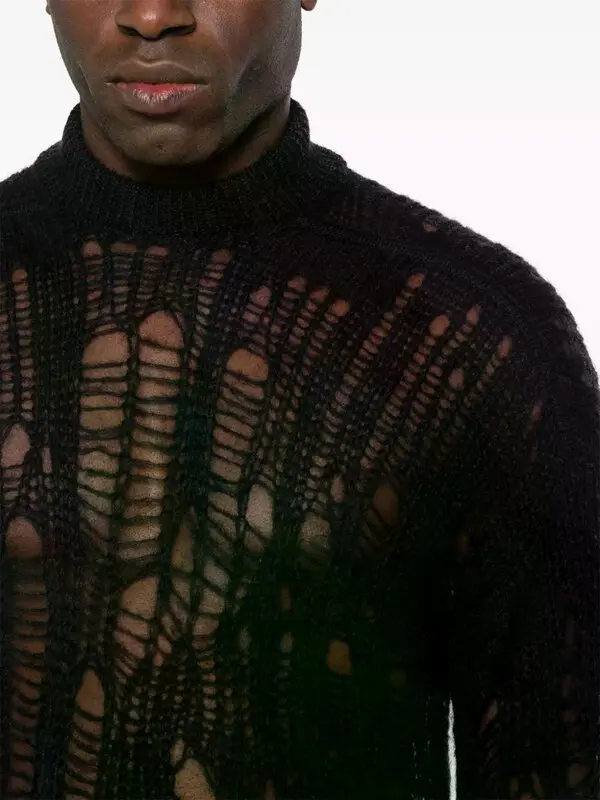 Rick Owens Tommy Lupetto Open-knit Jumper