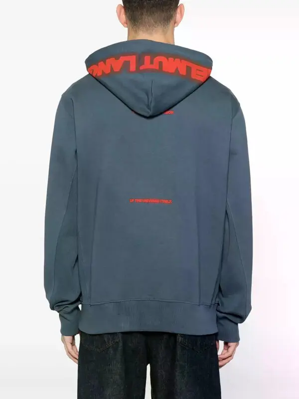 Helmut Lang Graphic Print Cotton Hoodie