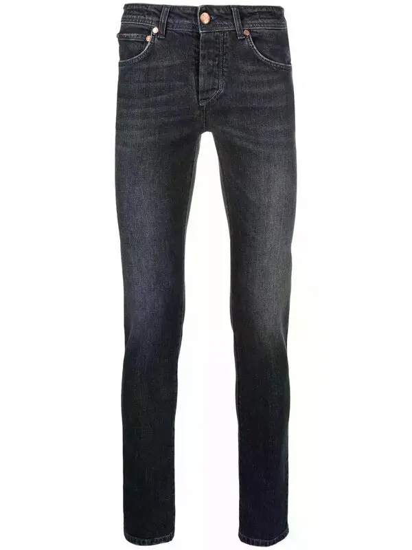 BARBA NAPOLI Skinny-cut Jeans - Black
