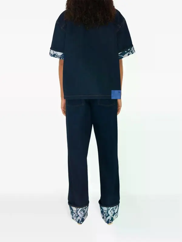 Burberry Straight-leg Jeans With Logo Patch