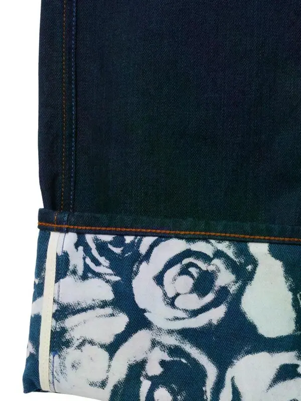 Burberry Straight-leg Jeans With Logo Patch