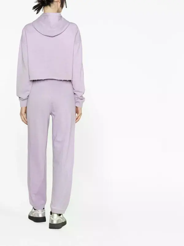 GANNI Tapered Organic Cotton Track Pants