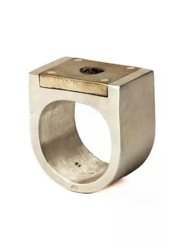 PARTS OF FOUR Plate Diamond Single Ring - Neutrals