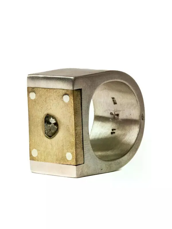 PARTS OF FOUR Plate Diamond Single Ring