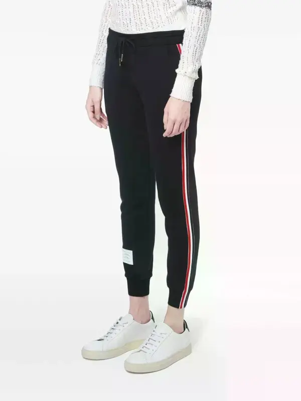 Thom Browne Loopback Stripe Track Pants - Blue