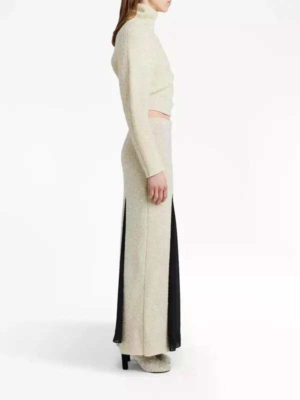 Proenza Schouler Sequinned Panelled Maxi Skirt
