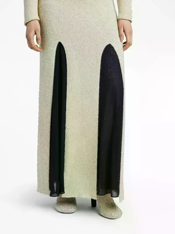 Proenza Schouler Sequinned Panelled Maxi Skirt