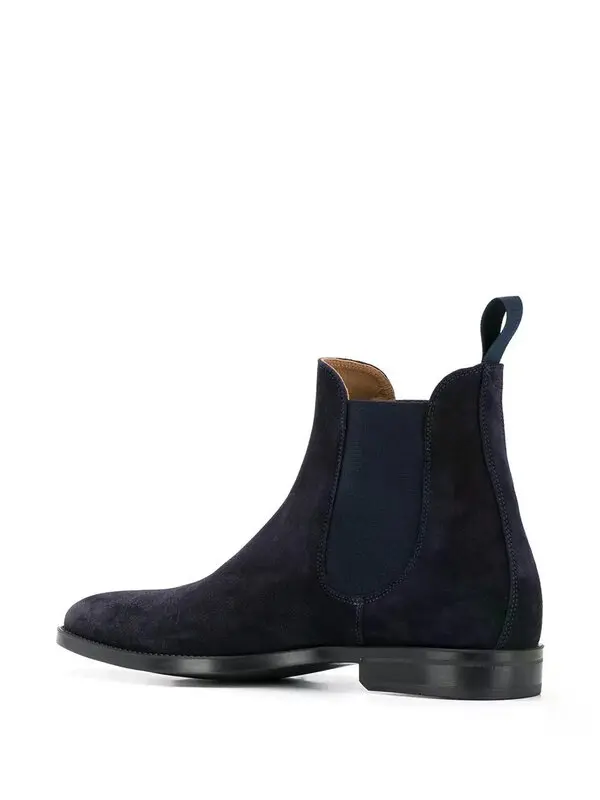 SCAROSSO Giacomo Suede Chelsea Boots - Blue