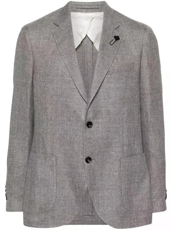 LARDINI Special Single-breasted Blazer - Grey