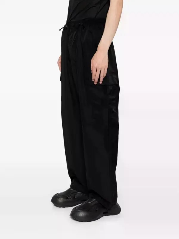 Kenzo Logo Patch Cargo Trousers - Black