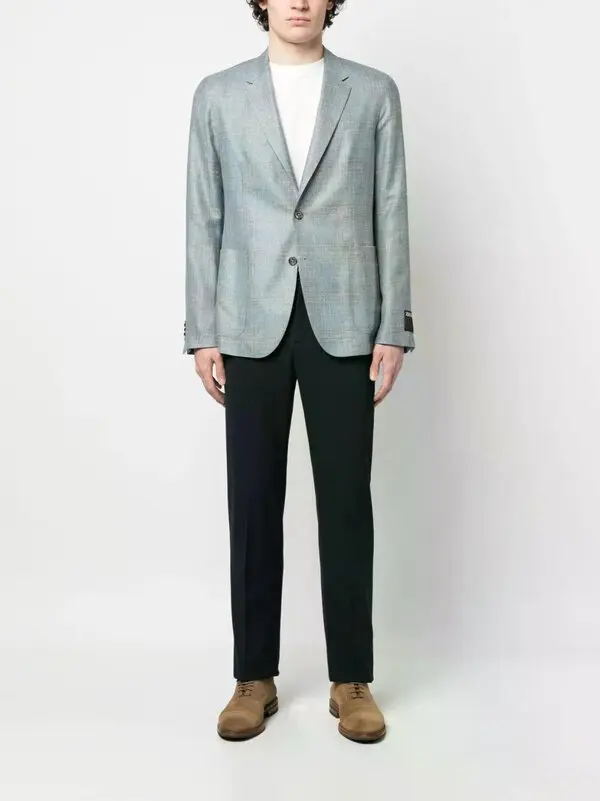 Zegna Single-breasted Blazer - Blue