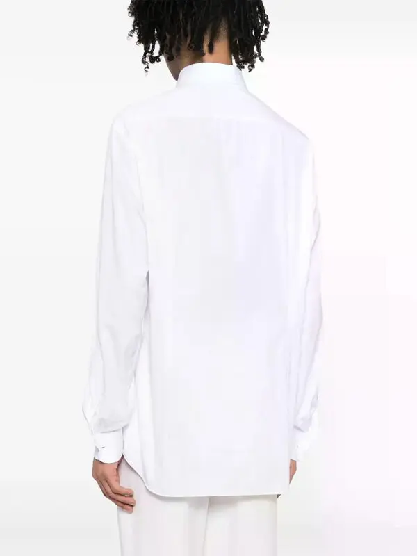 LARDINI Poplin Button-up Cotton Shirt