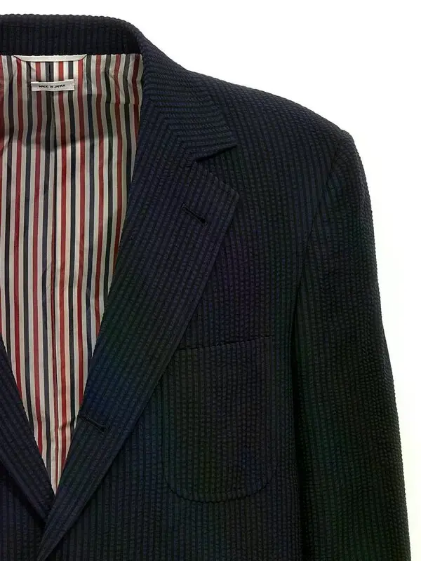 Thom Browne Striped Seersucker Blazer