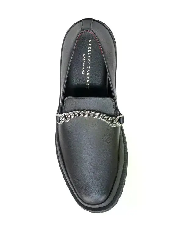 Stella McCartney Trace Alter Sporty Loafers With Chain Detail