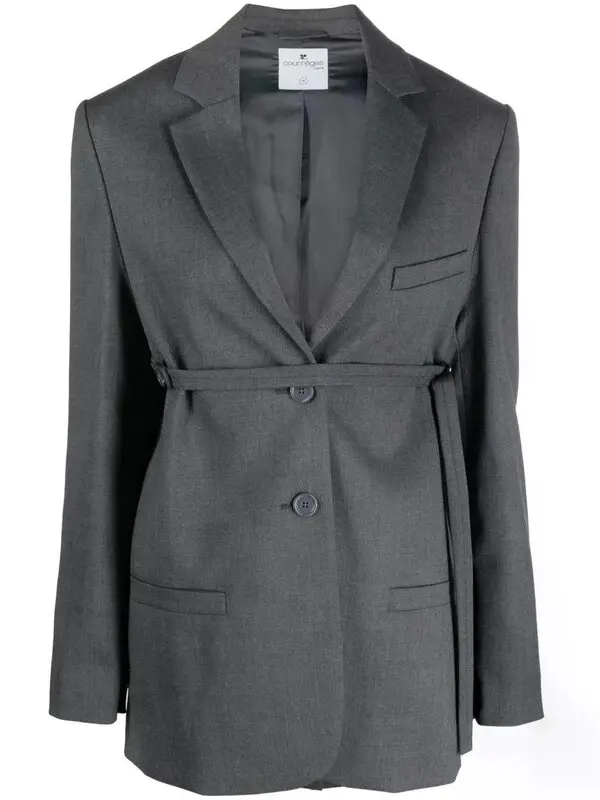 COURREGES Tailored Belted Blazer