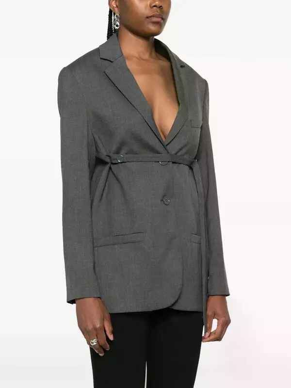 COURREGES Tailored Belted Blazer