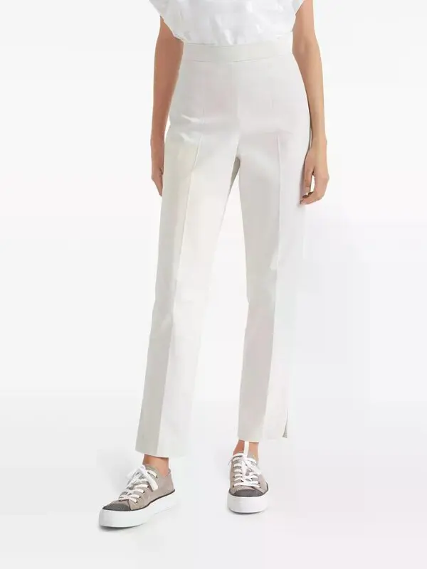 Brunello Cucinelli Stretch-cotton Capri Trousers