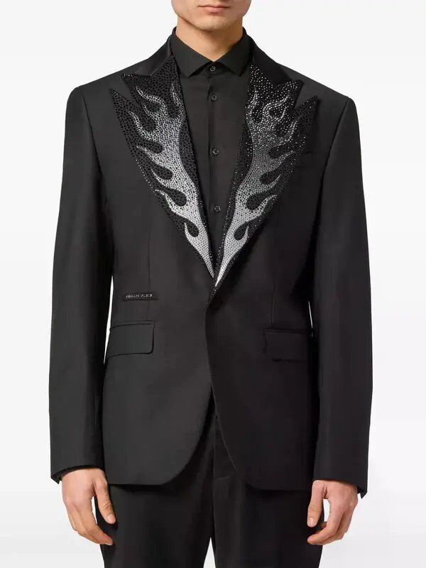 Philipp Plein Flame Single-breasted Blazer