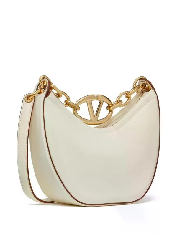 Valentino Garavani Mini Vlogo Moon Bag - Neutrals