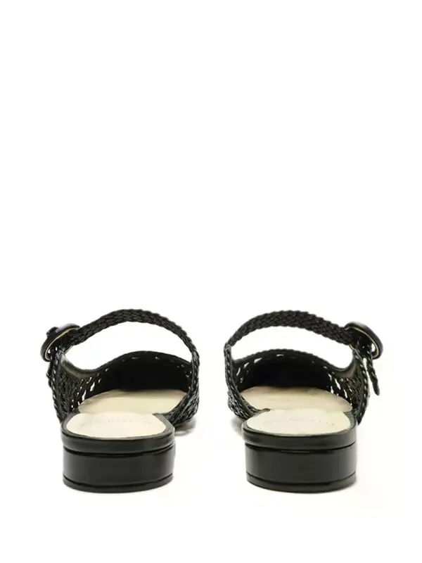 ALEXANDRE BIRMAN Dallas Woven Leather Mules