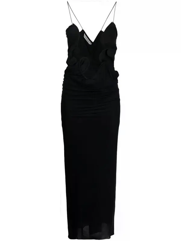 Christopher Esber Sculptural Wave Maxi Dress - Black