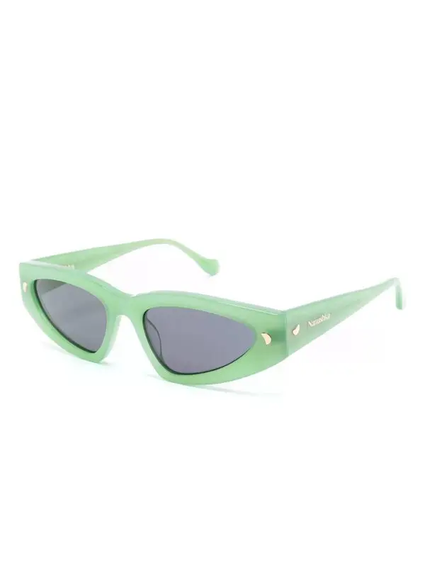 Nanushka Crista D-frame Sunglasses - Green