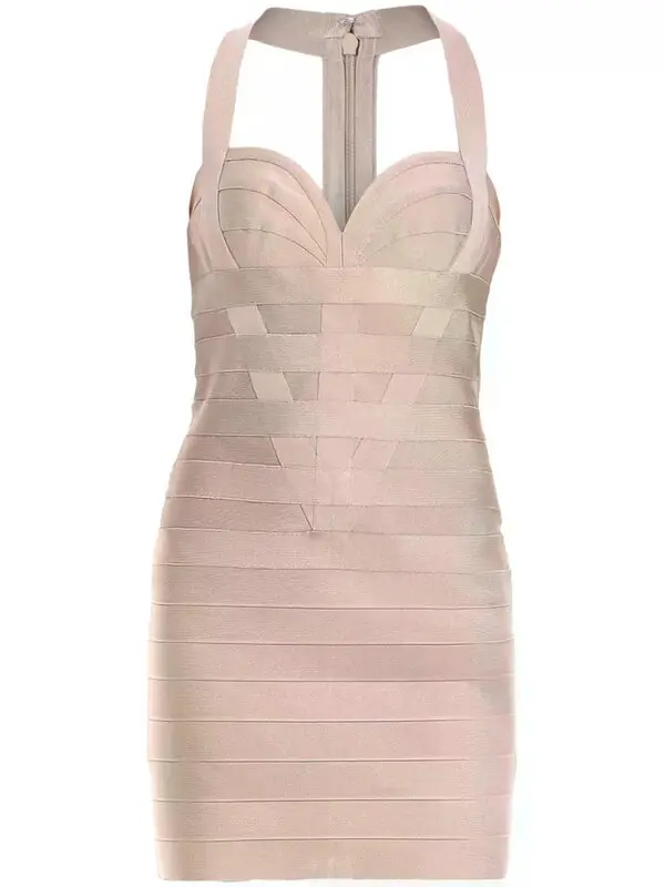 Herve Leger Halterneck Bandage Minidress