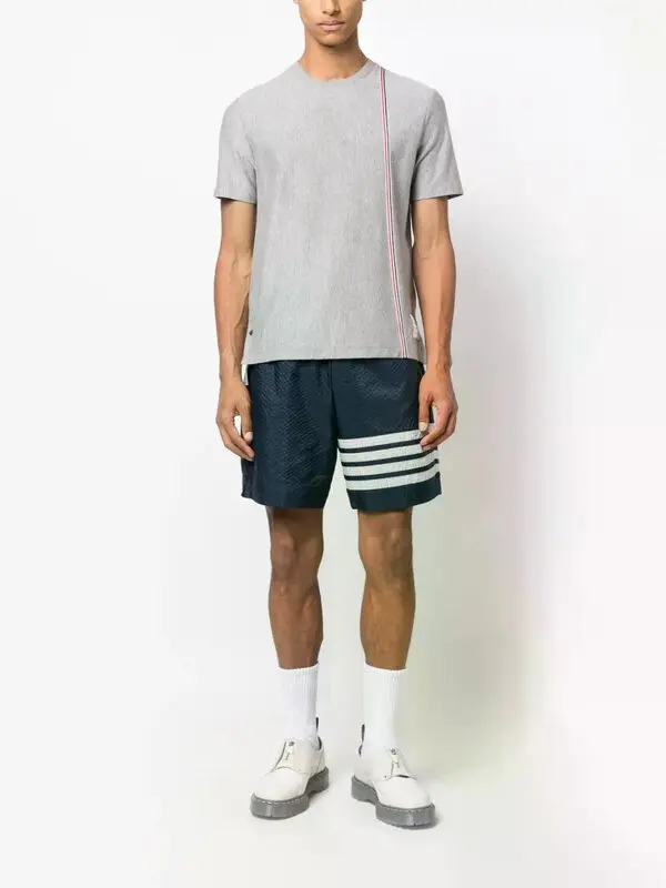 Thom Browne Rwb Stripe Cotton T-shirt