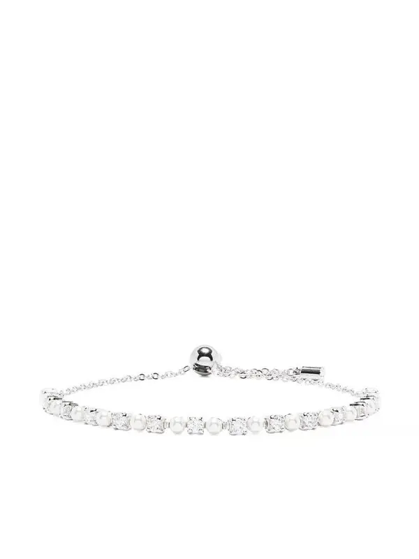 SWAROVSKI Matrix Crystal Pearl Bracelet - Silver
