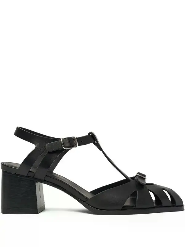 SCAROSSO 55mm Giulia Block-heel Strappy Sandals - Black