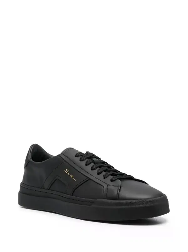 Santoni Calf Leather Low-top Sneakers