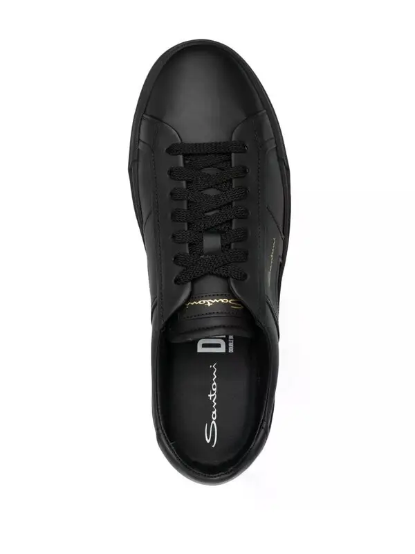 Santoni Calf Leather Low-top Sneakers